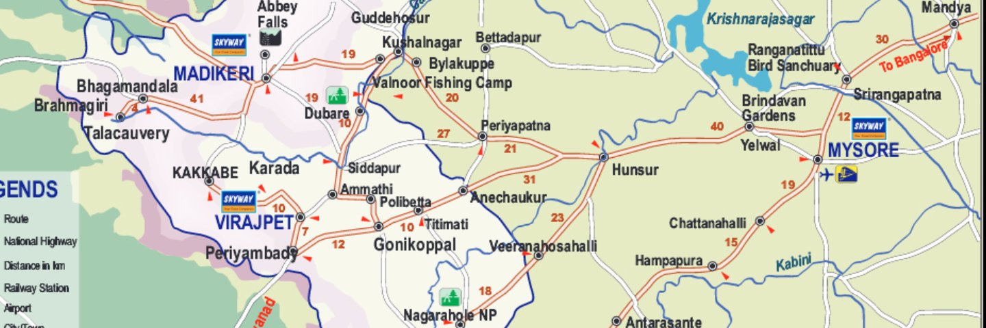 Coorg Map | Location | Inside Coorg | Coorg | Coorg Tour